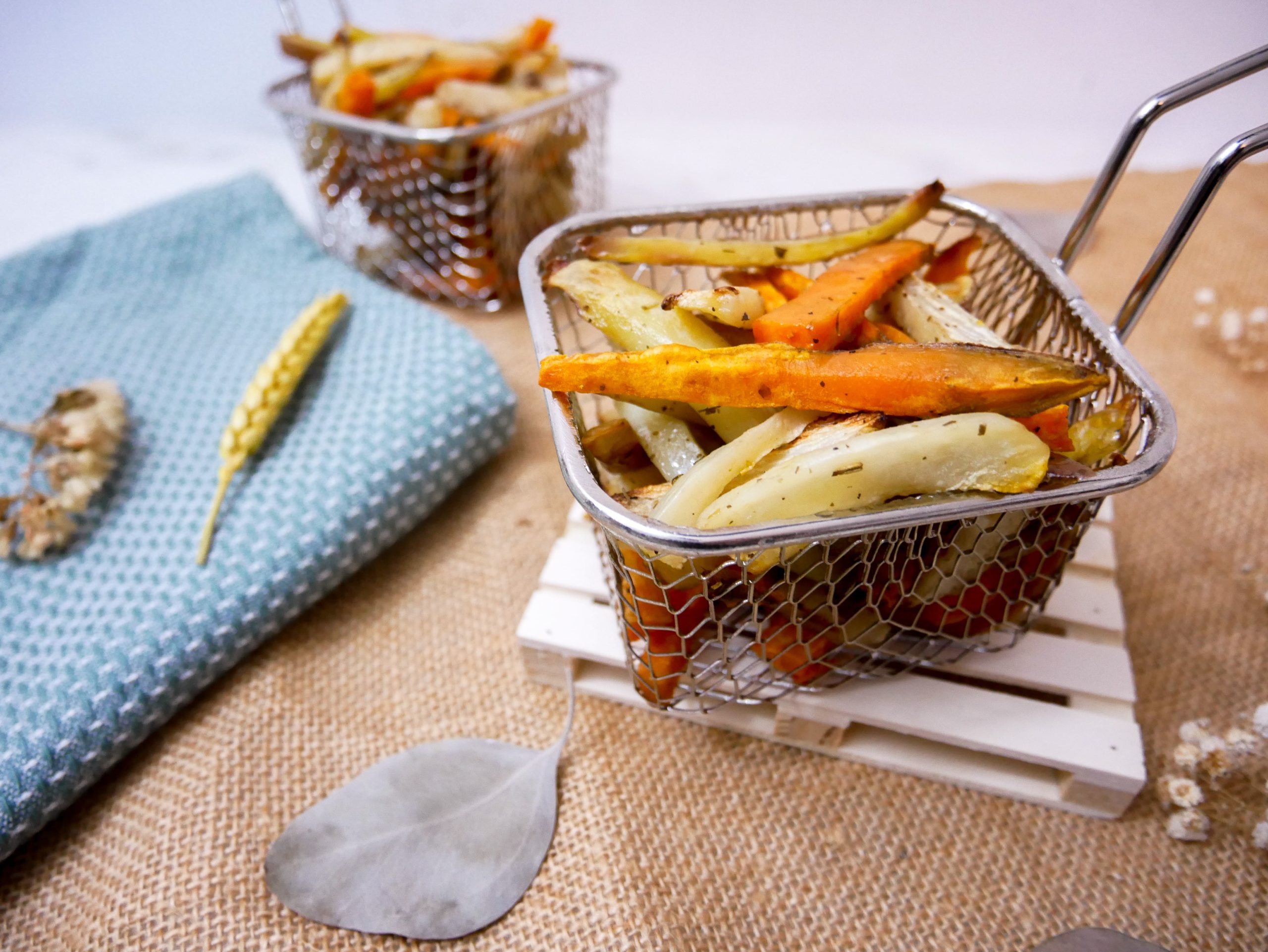frites au four radis noir, patates douces... - Carnets Nature
